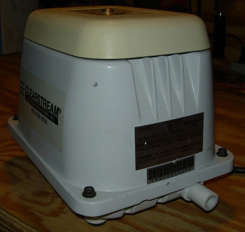 CLEARSTREAM ALTERNATIVE SEPTIC AEROBIC AERATORS AIR PUMPS DIAPHRAGMS ...